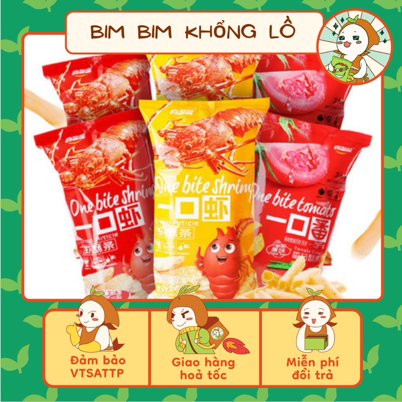 Bim bim khổng lồ One Bite vị Cà Chua, Tôm BBQ, Tôm truyền thống ( gói ...