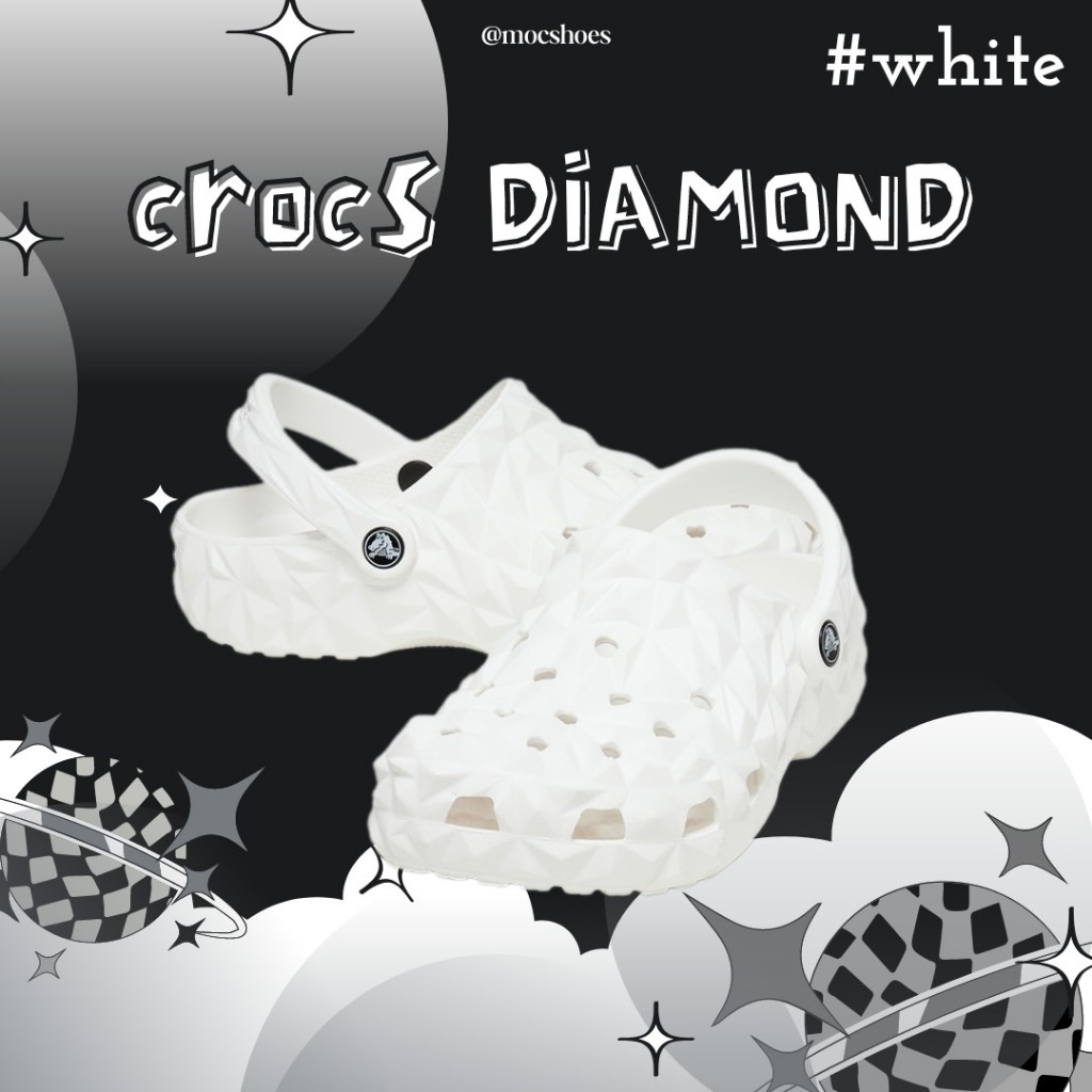 [CHÍNH HÃNG] - CLOG UNISEX CROCS BAYA - WHITE DIAMOND | Shopee Việt Nam