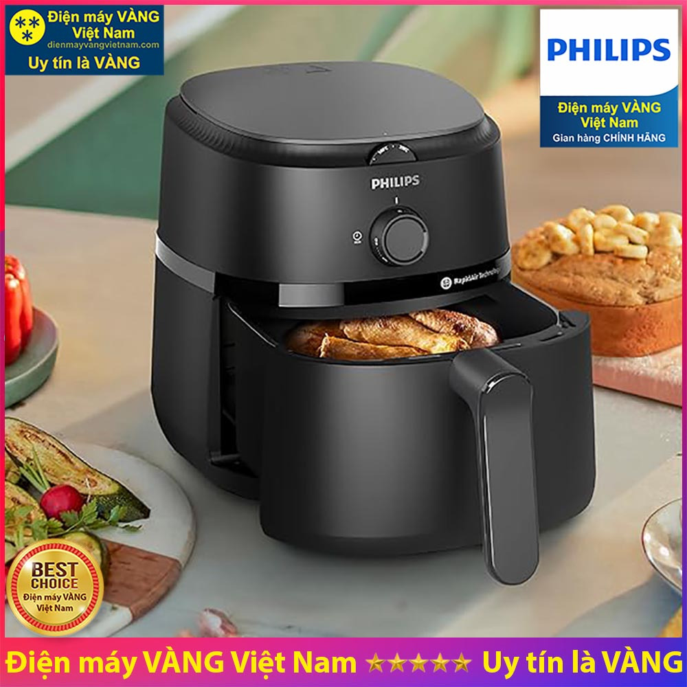 Nồi chiên không dầu Philips NA130/00 NA130 dung tích 6.2L, 12 chức năng ...