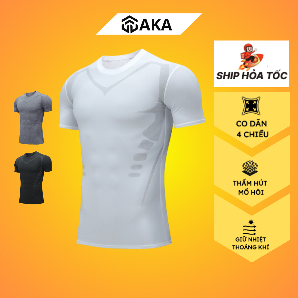 Áo tập gym procombat 💎free ship💎 tập thể dục thể thao nam cộc tay họa ...
