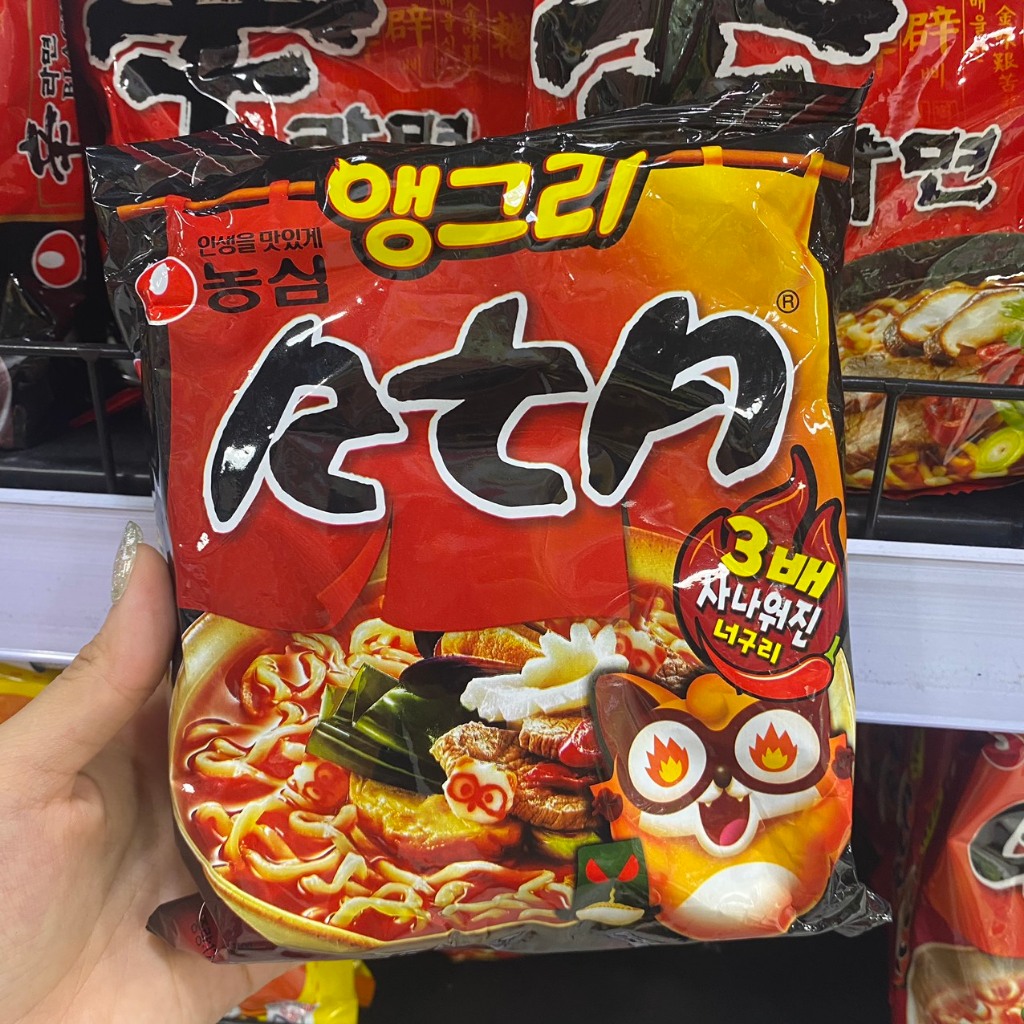 Mì Angry Nuguri Cay Nongshim Hàn Quốc Gói 121G / 농심) 앵그리너구 121G ...
