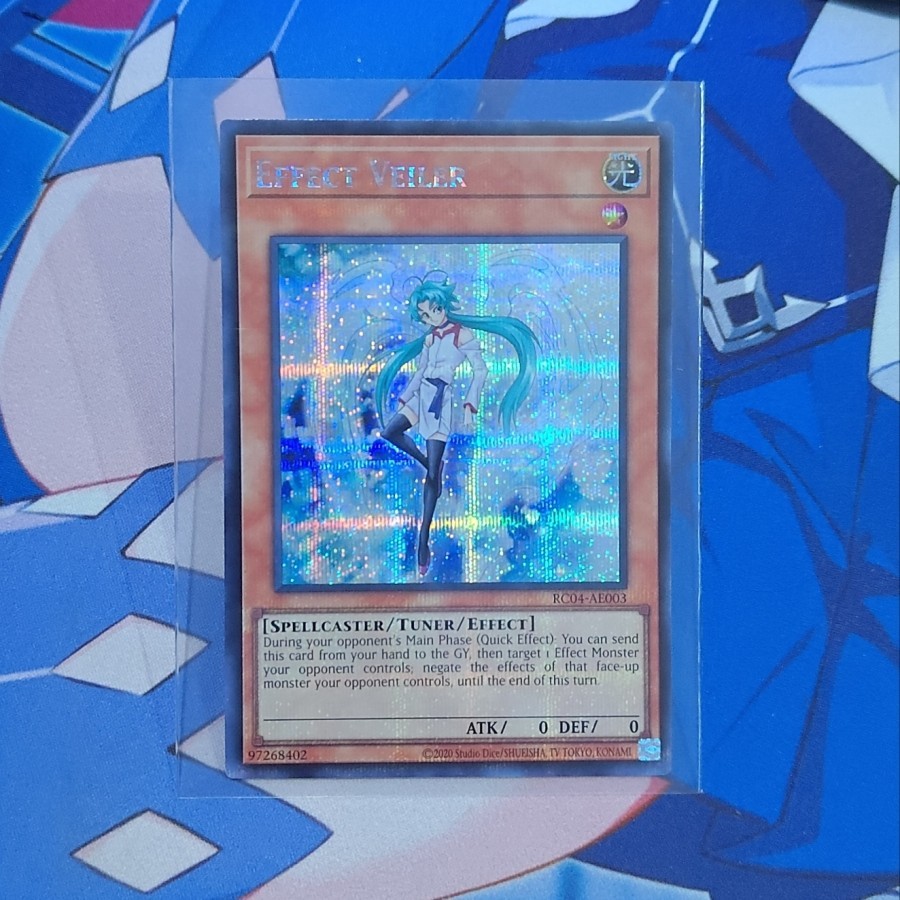 [ AE ] [ Dưa Hấu Yugioh ] Lá bài thẻ bài Effect Veiler RC04-AE003 DI01- Super Secret Rare - Tặng ...