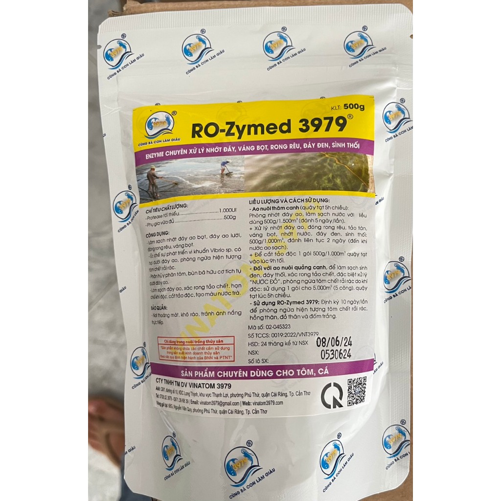 RO- Zymed 3979 gói 500gr Men vi sinh Prozymed 3979 Men vi sinh xử lý ...