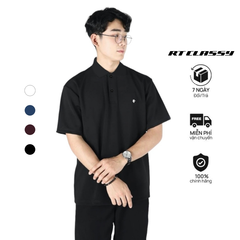 Áo Polo Local Brand RT CLASSY Logo Basic Nam/Nữ Trẻ Trung Vải Chống ...