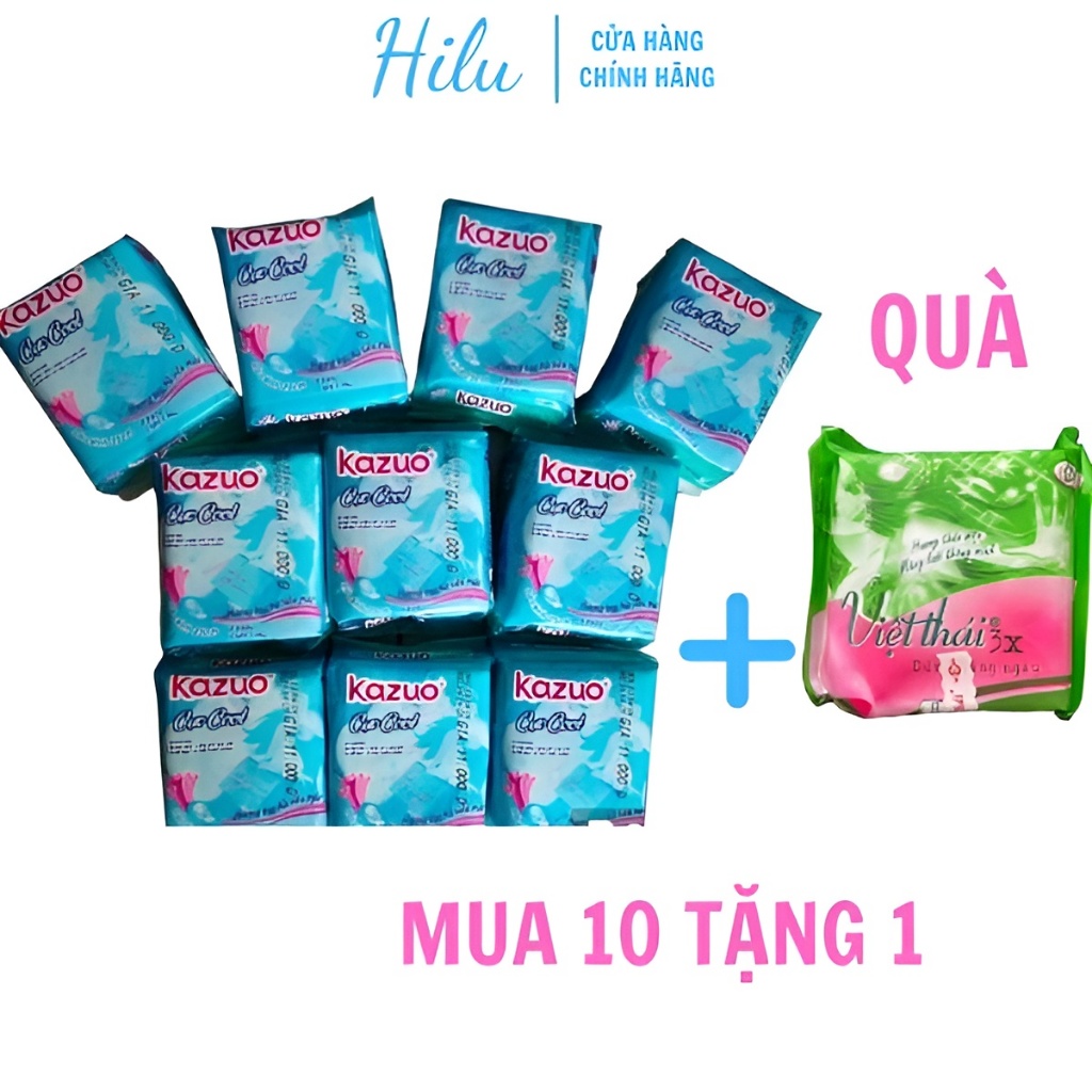 (VOUCHER VIDEO)Combo 70 miếng BVS Kazu mềm mịn thấm hút tốt, mặt lưới ...