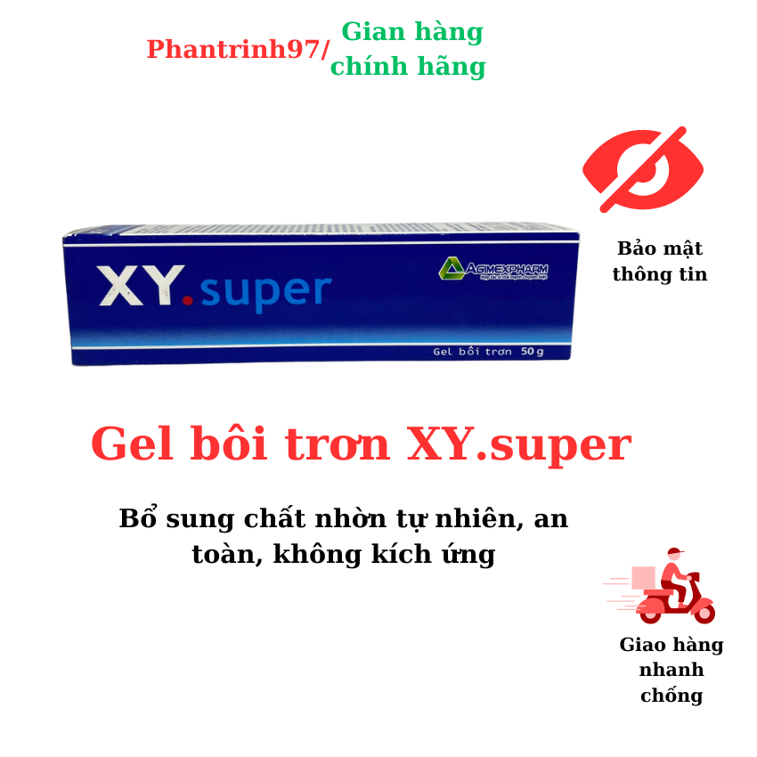 Gel bôi trơn xy.super agimexpharm bổ sung chất nhờn tự nhiên, giảm khô ...