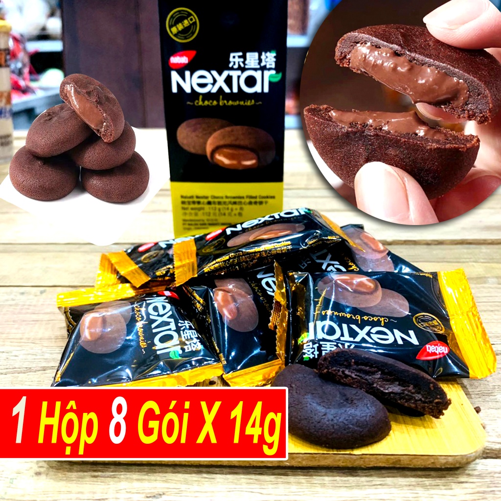 1 Hộp Bánh Quy Nhân Chocolate Nextar Siêu Thơm Ngon (8 Gói 14g/gói ...