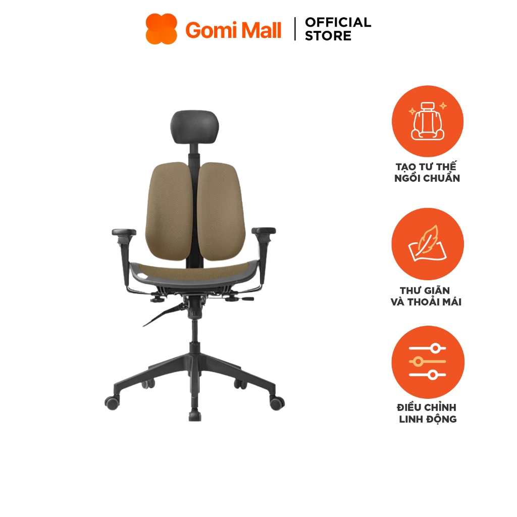 Ghế Văn Phòng Công Thái Học Ergonomic DUOBACK DK 2500GP M Airo Giúp Điều Chỉnh Tư Thế Ngồi Đúng ...