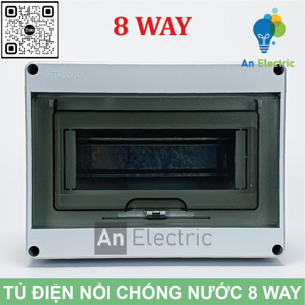 Tủ điện HT-8 WAY (8 tép) chống nước, chống bụi – Tủ điện lắp nổi, Vỏ tủ ...