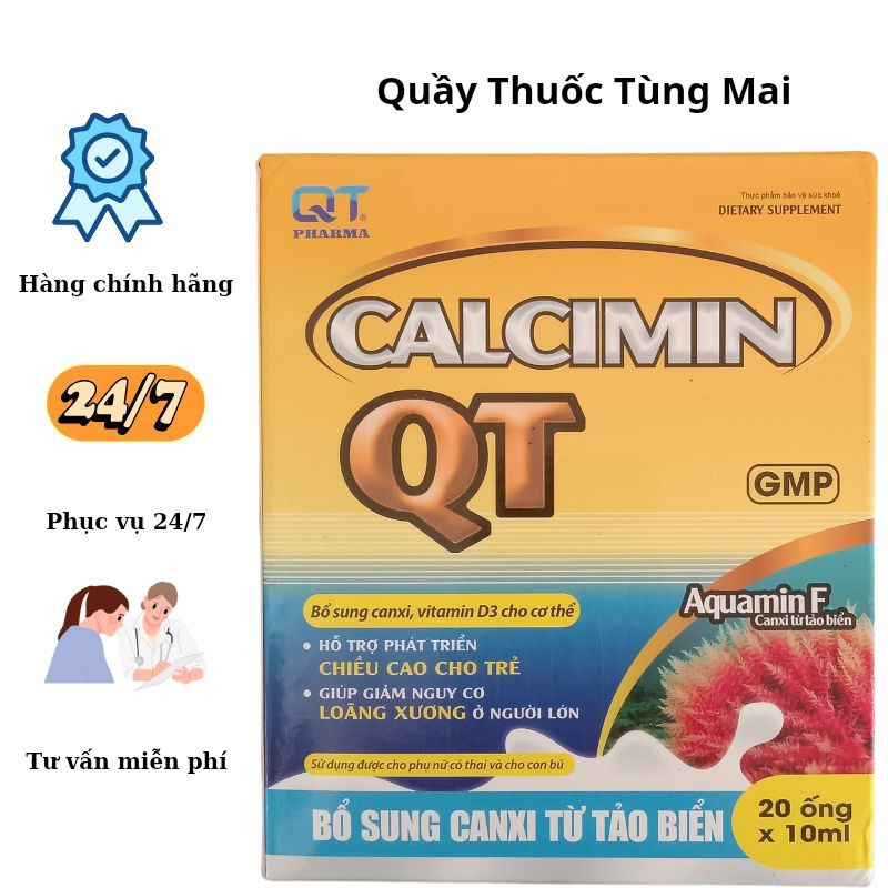 Calcimin bổ sung canxi (Hộp 20 ống x 10ml) | Shopee Việt Nam