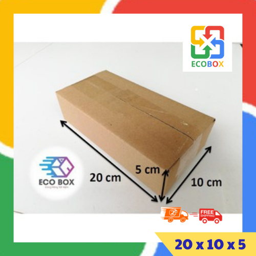 ECOBOX - 20x10x5 Hộp carton đóng hàng | Shopee Việt Nam