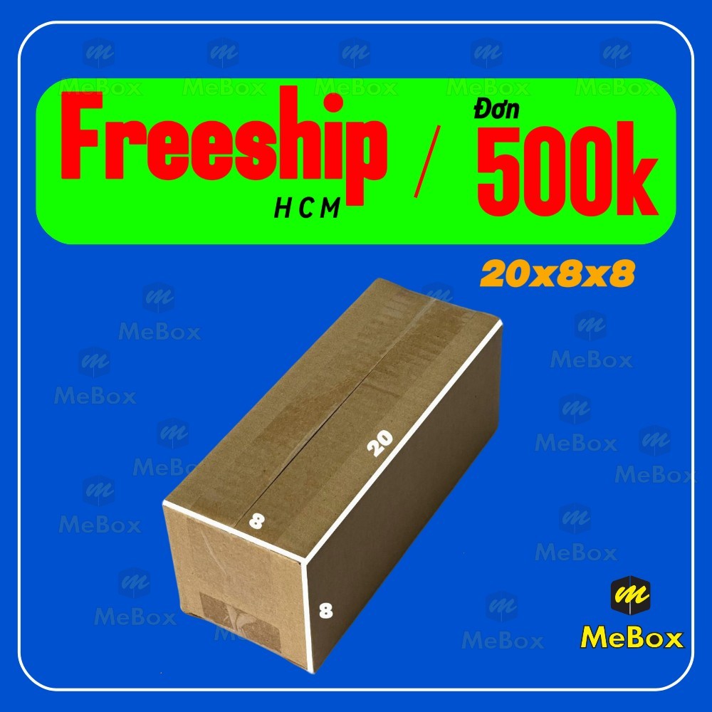 combo 10 hộp carton 20x8x8 trơn không in | Shopee Việt Nam