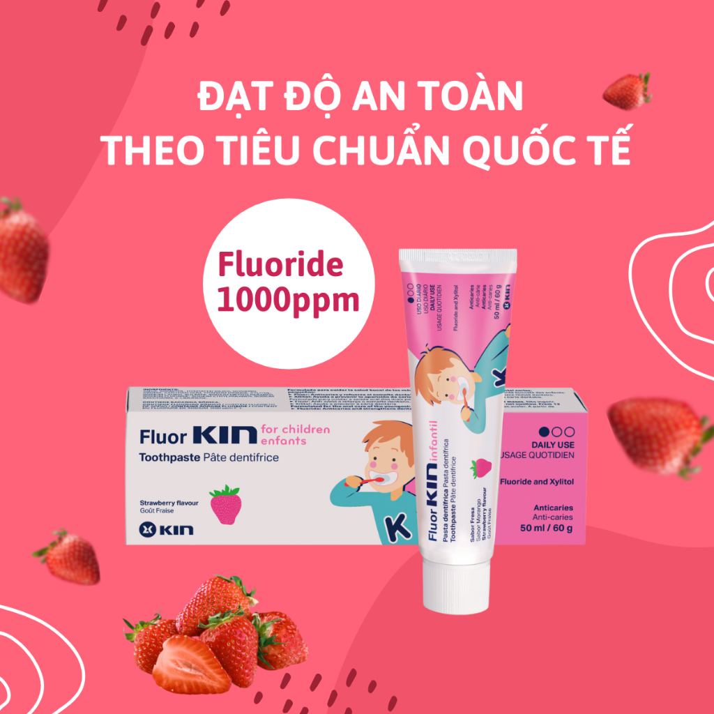 Kem Đánh Răng Trẻ Em Fluor KIN CHILDREN ® 60g - Ngừa Sâu Răng Trẻ Em 1 ...