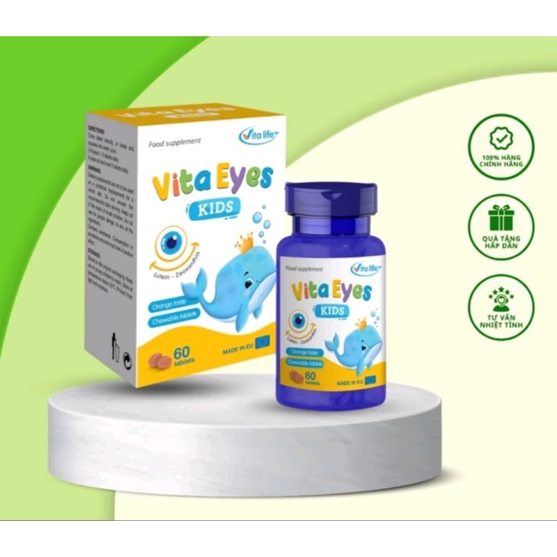 Vita Eyes Kids Viên Nhai Bổ Mắt Tăng Cường Thị Lực Và Bảo Vệ Mắt ,hỗ ...