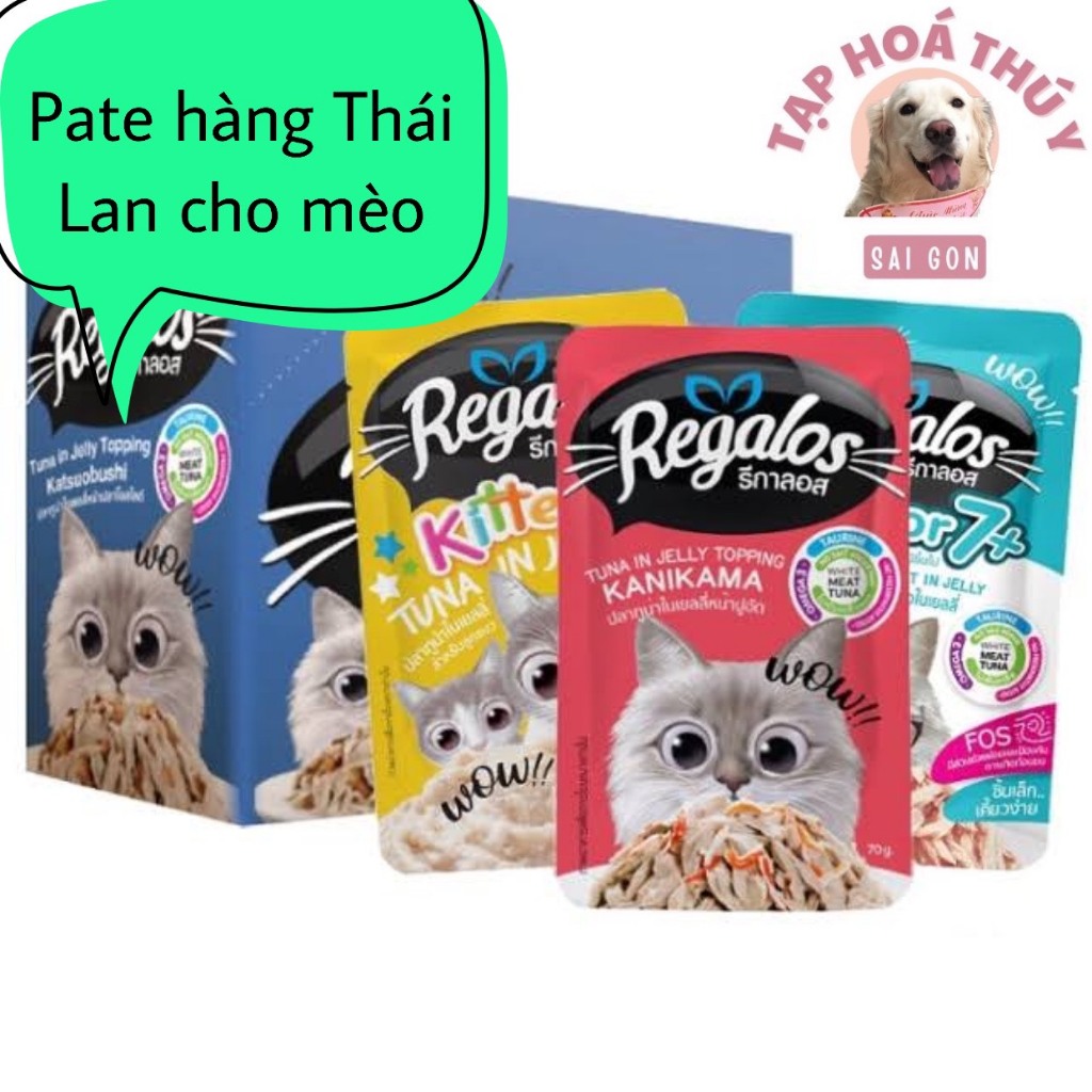 [ DATE 24/12/2024 ] pate cho mèo REGALOS chuẩn hàng Thái Lan nhập về ...