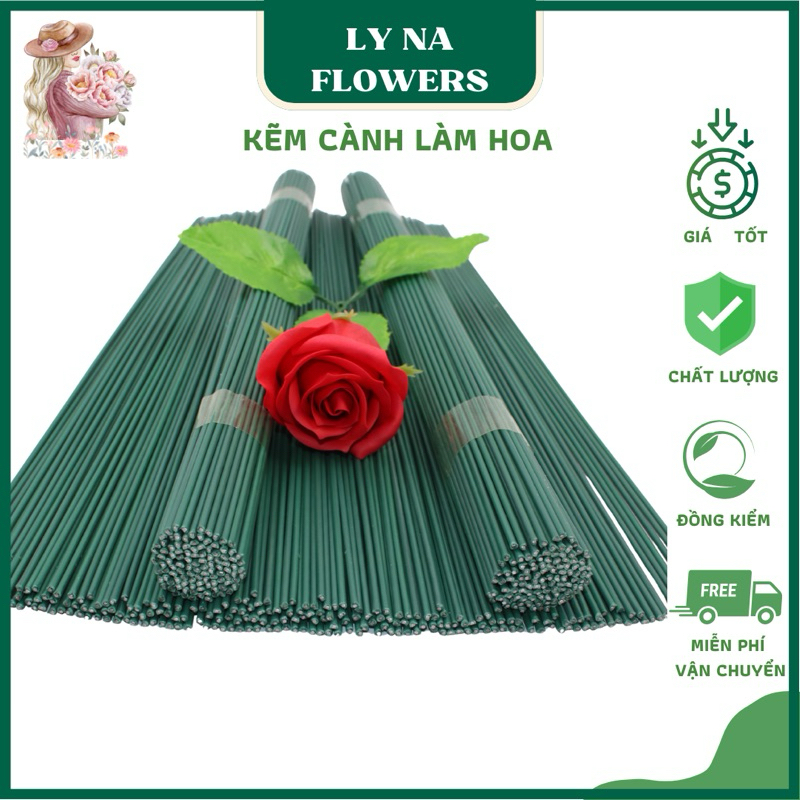 Kẽm Cành Cắm Hoa Sáp, Hoa Nhũ Handmade 40cm | Lyna Flowers | Shopee ...