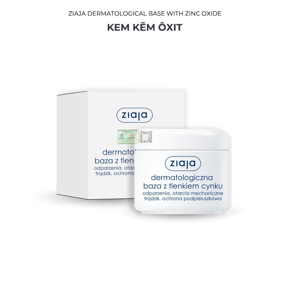 Kem Kẽm Oxit - Ziaja Dermatological Base With Zinc Oxide 13% - 80g ...