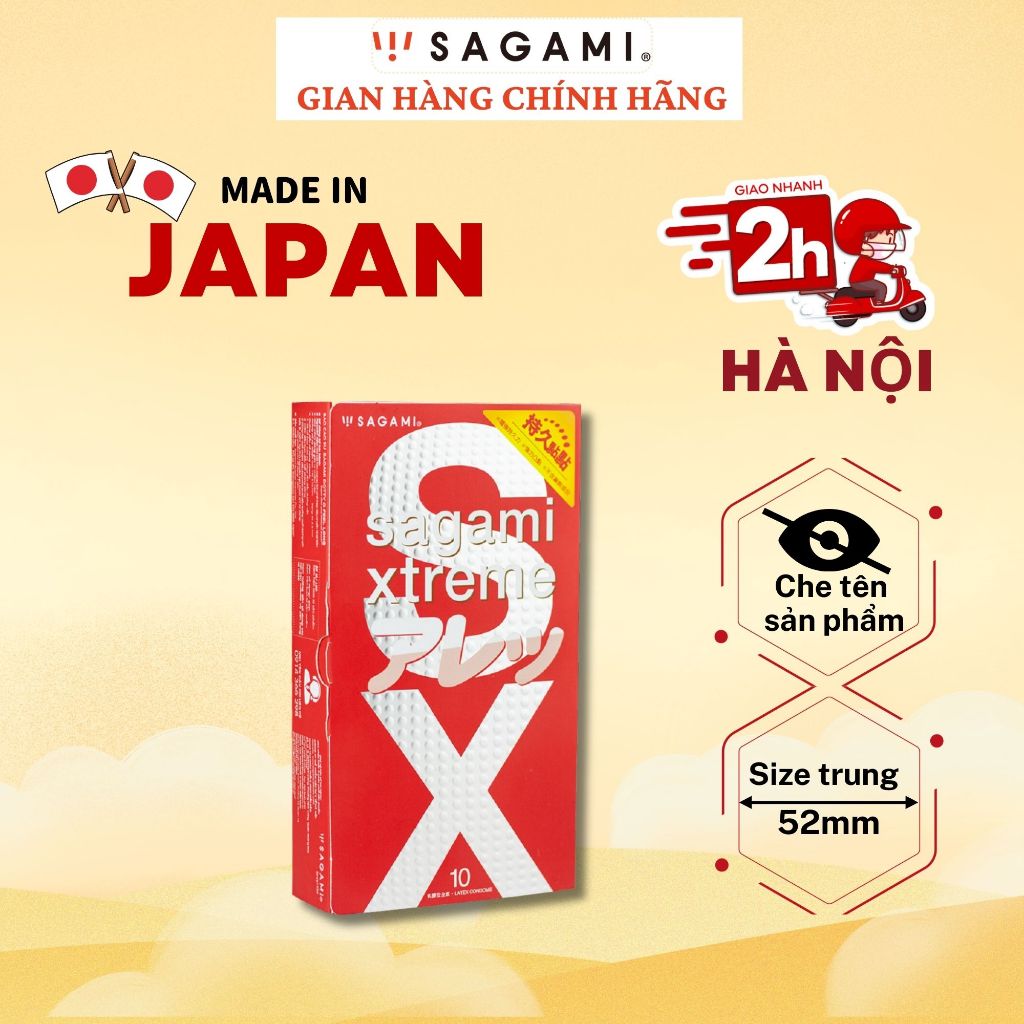 Bao cao su Sagami Feel Long bcs gai nhỏ hộp 10 chiếc | Shopee Việt Nam
