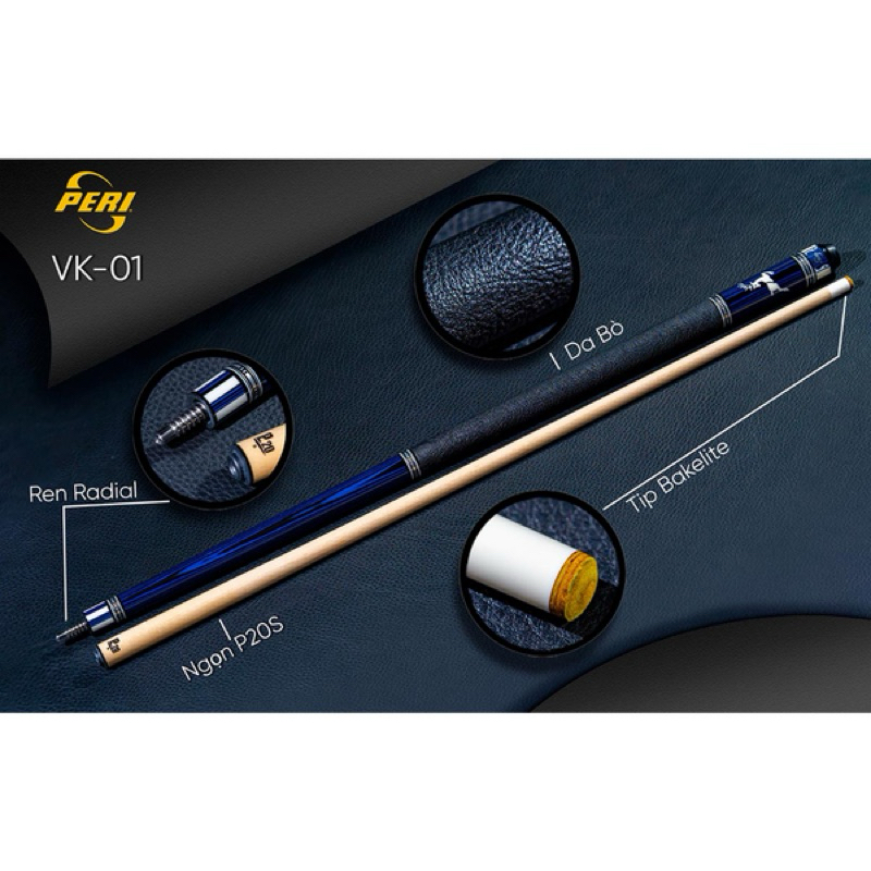 [peri]Combo Cơ Bida/Gậy Bida Peri VK-01 Phiên Bản Jayson Shaw Ngọn P20 ...