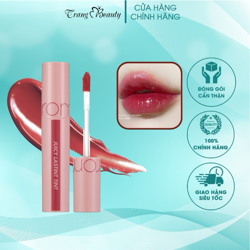 Son Romand Bóng Juicy Lasting Tint Màu Juicy 24 Peeling Angdoo Đỏ Trong ...