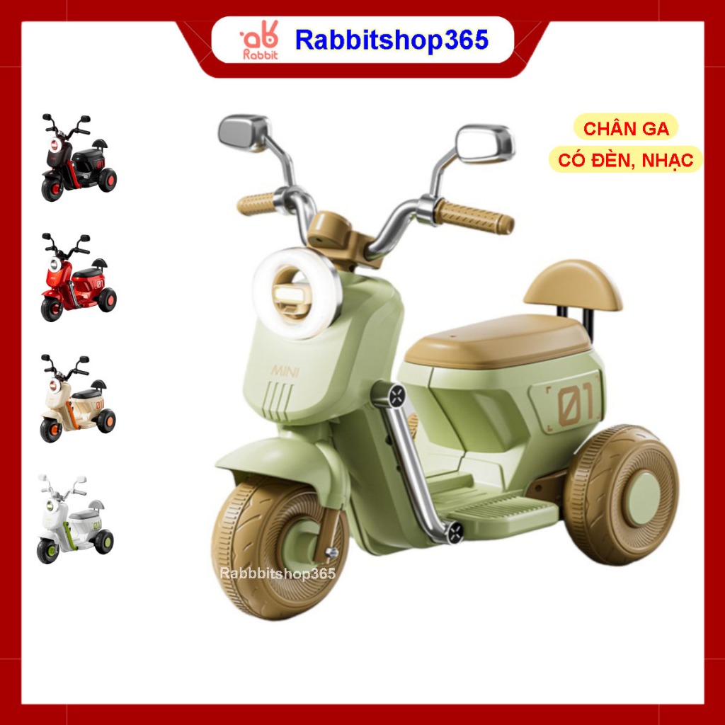 Xe máy điện trẻ em có đèn có nhạc chân ga [XM688] | Shopee Việt Nam