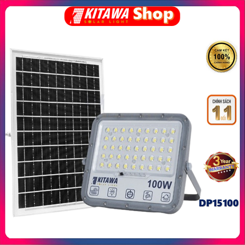 Đèn pha năng lượng mặt trời dùng trong nhà 100W-DP15.100 Kitawa | Shopee Việt Nam