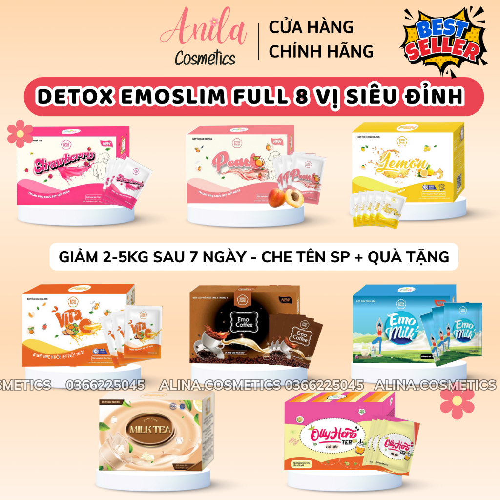 Emo Detox [Có quà tặng] - GIẢM CÂN EMOSLIM Nước Hoa Quả Hỗ Trợ Giảm Cân ...