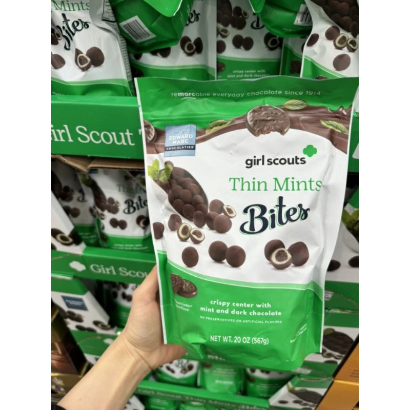 🍫🌿 BÁNH GIÒN BỌC 2 LỚP SOCOLA ĐẮNG & BẠC HÀ GIRL SCOUTS THIN MINTS ...
