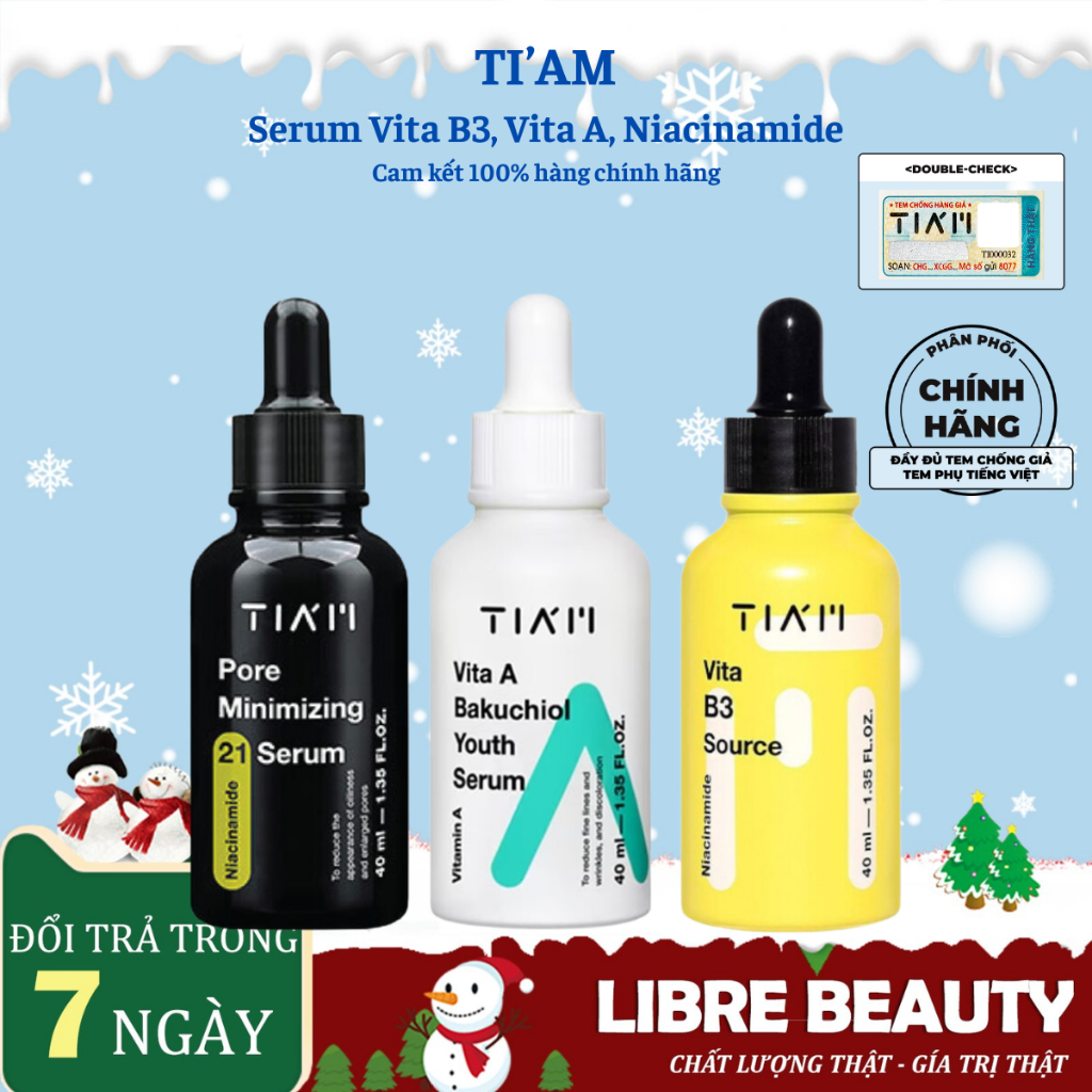 Tinh Chất Dưỡng Ẩm, Trắng Da, Kiểm Soát Dầu, Giảm Vết Nhăn & Ngăn Ngừa Lão Hóa TIAM Vita Serum ...