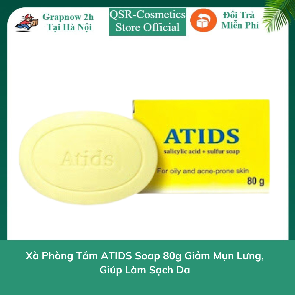 Xà Phòng Tắm ATIDS Soap 80g Giảm Mụn Lưng, Giúp Làm Sạch Da | Shopee ...