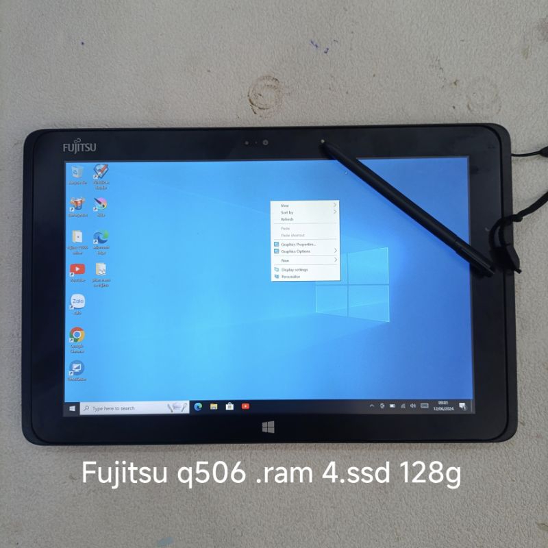 máy tính bảng Fujitsu arrow tap Q506 ram 4.ssd 64/128g may kèm bút ...
