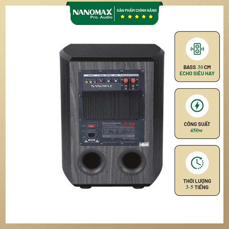 Loa SUP Nanomax P-170 bass 30cm Công Suất 450w | Shopee Việt Nam