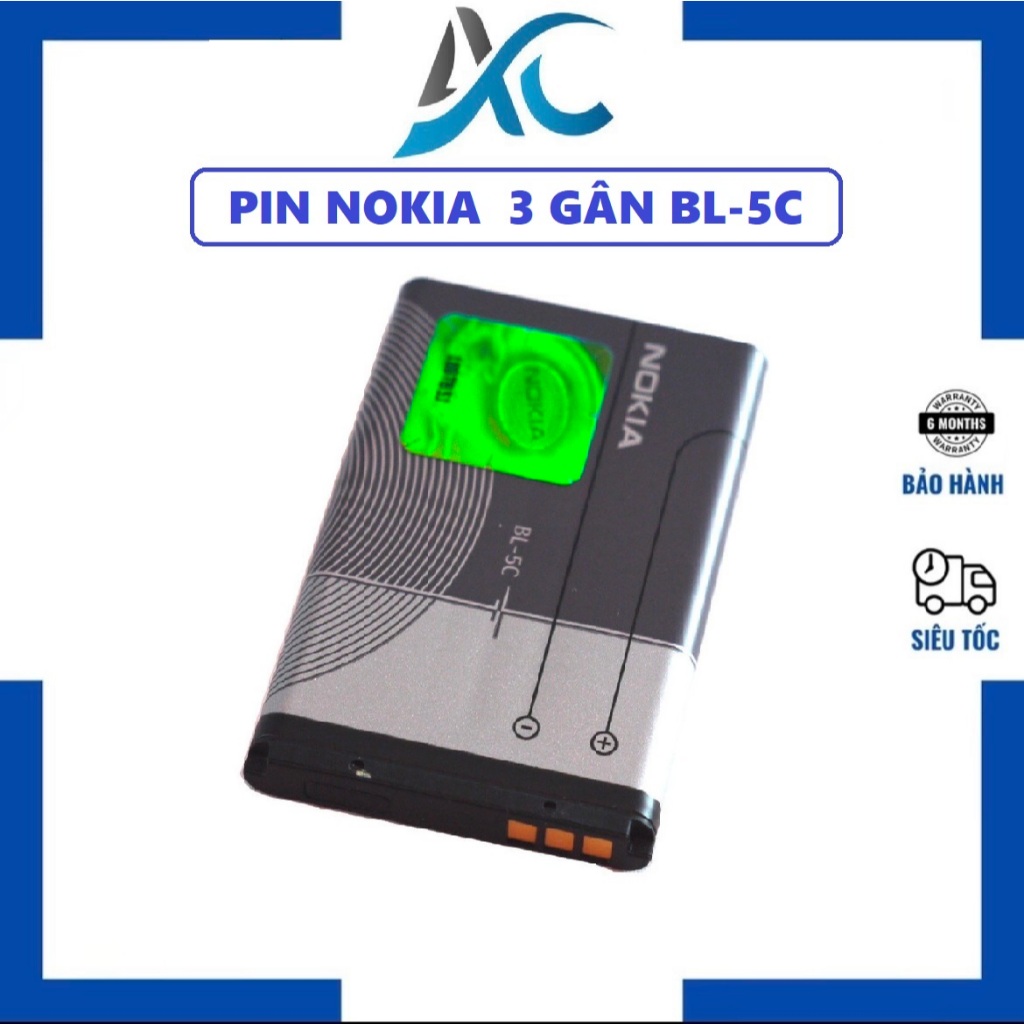 SU3 Pin Nokia BL 5C dành cho cho nhiều dòng 105, 106, 107, 108, 100, 101, 110, 1200, 1280 ...