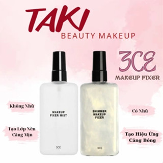 Xịt Khóa Nền 3ce Shimmer Makeup Fixer Có Nhũ + Không Nhũ 95ml | Shopee Việt Nam