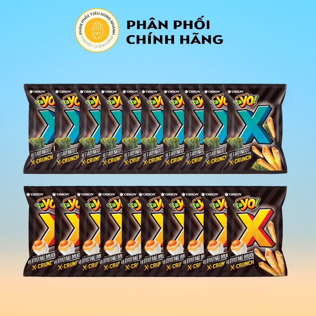 Combo 10 Gói Bánh Snack Khoai Tây Tayo Orion Vị Tảo Ngọt 30g | Shopee ...