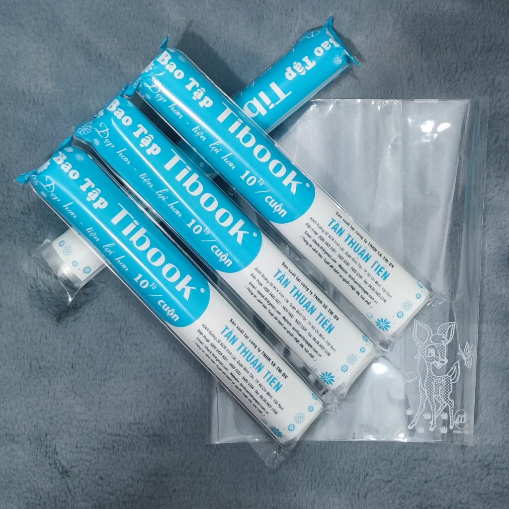 (Túi 10 Cái) Bìa Bao Tập Vở Học Sinh A5 Tibook Con Nai Cao Cấp ...