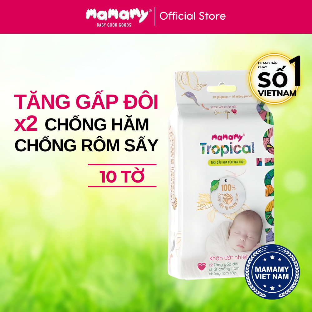 Khăn Giấy Ướt Mamamy Cho Bé Không Mùi 100% Sợi Tự Nhiên Và Rayon Ngừa ...