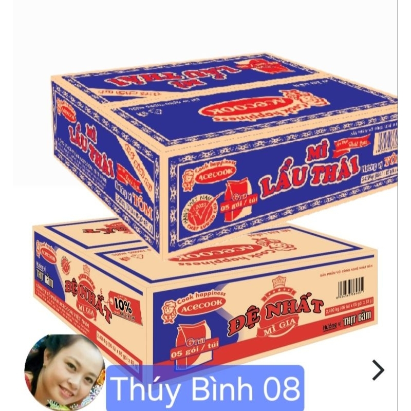 THÙNG Mì Lẩu thái tôm /Đệ Nhất 30 gói*80g | Shopee Việt Nam
