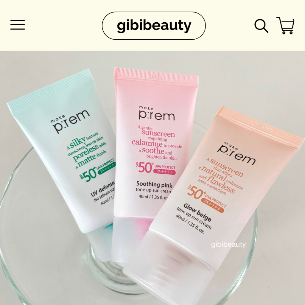Kem chống nắng MAKE PREM SPF 50+ PA++++ Suncreen | Shopee Việt Nam