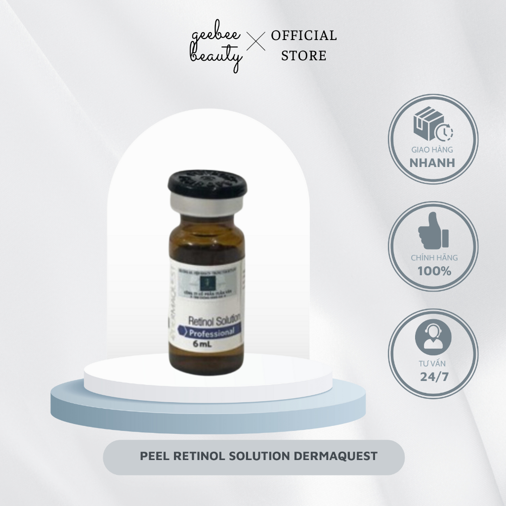 Peel da DermaQuest Retinol Solution 6ml ngăn ngừa thâm sạm, chống lão hóa cho da mịn màng ...