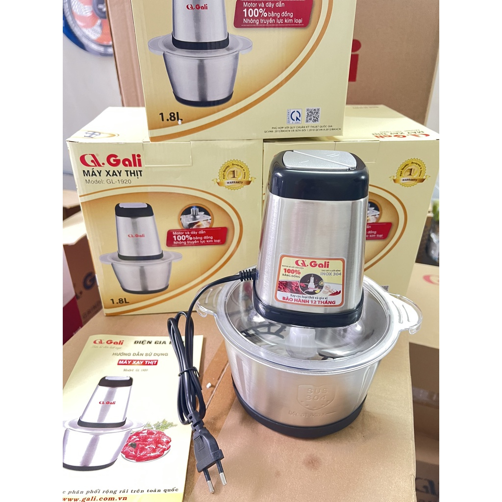 Máy Xay Thịt GALI GL-1920 công suất 500W, dung tích 1.8L, 4 lưỡi dao sắc bén | Shopee Việt Nam