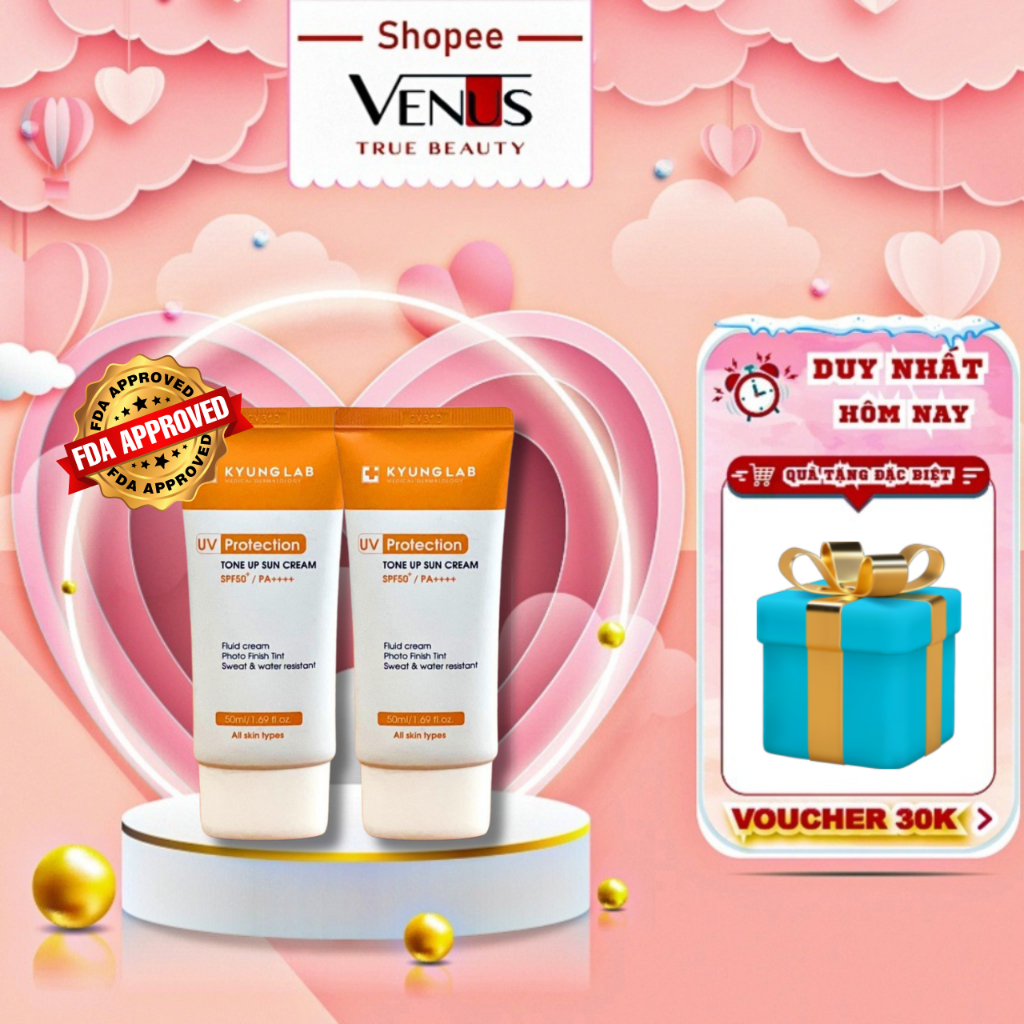 Kem Chống Nắng Kiềm Dầu Tone Up Sun Cream KYUNGLAB SPF50+ PA++++ / 50ml ...