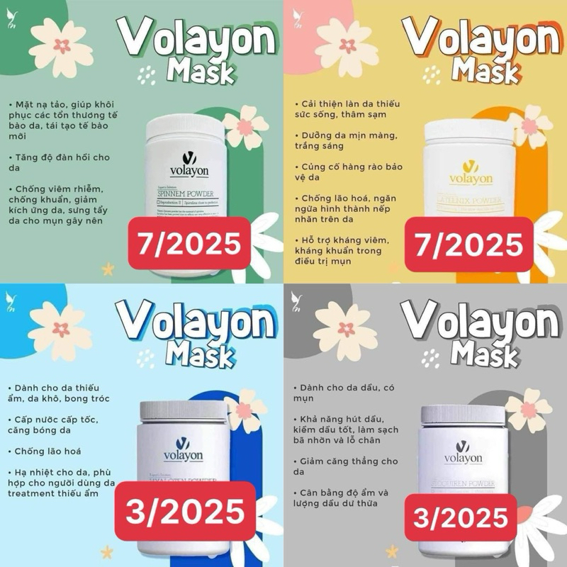 Mặt nạ Volayon 4 màu date 2025 | Shopee Việt Nam