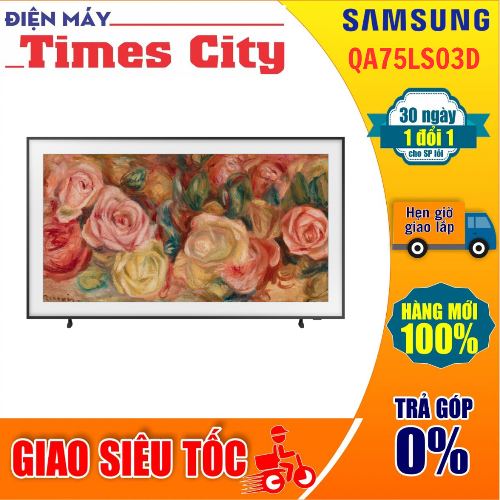 Smart Tivi Khung Tranh The Frame QLED Samsung 4K 75 inch QA75LS03D | Shopee Việt Nam