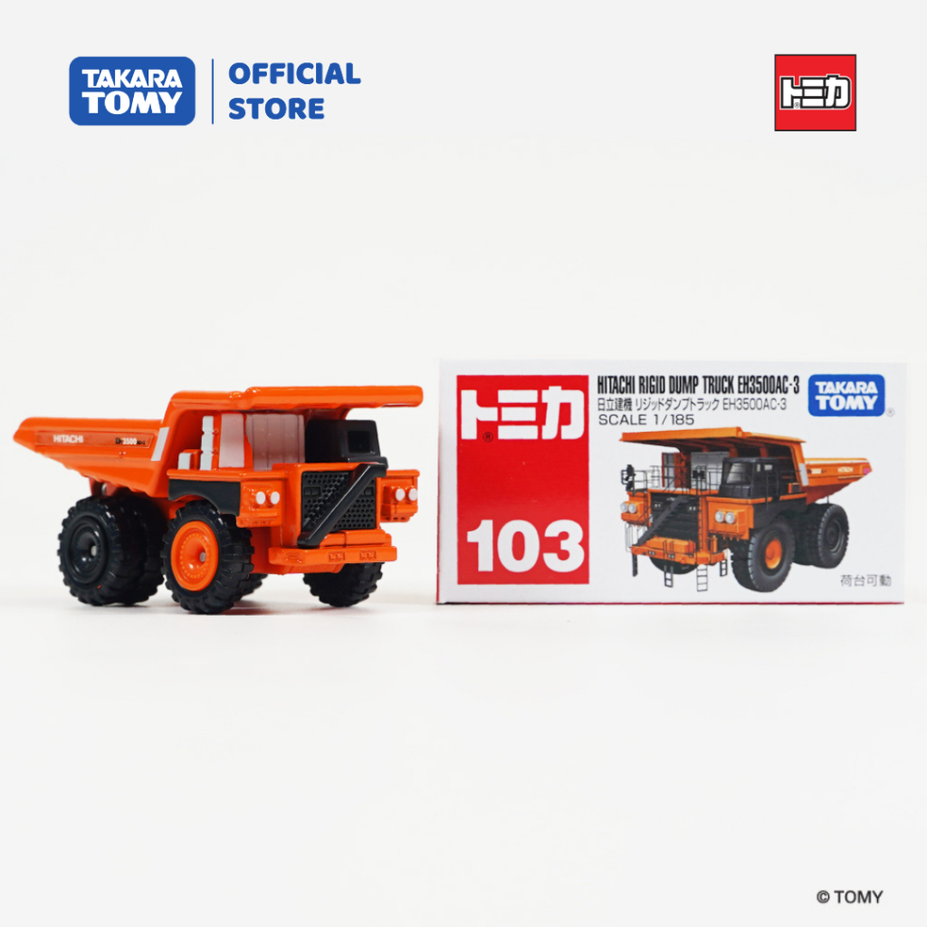 Mô hình xe tải No.102 AC-2 No.103 AC-3 Tomica HITACHI RIGID DUMP TRUCK ...