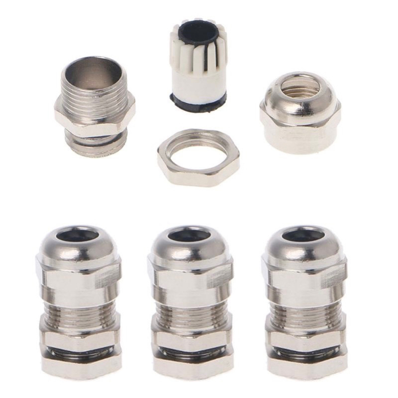 Ốc siết cáp kim loại PG cút siết cáp kim loại ; ốc siết inox PG7, PG9 ...