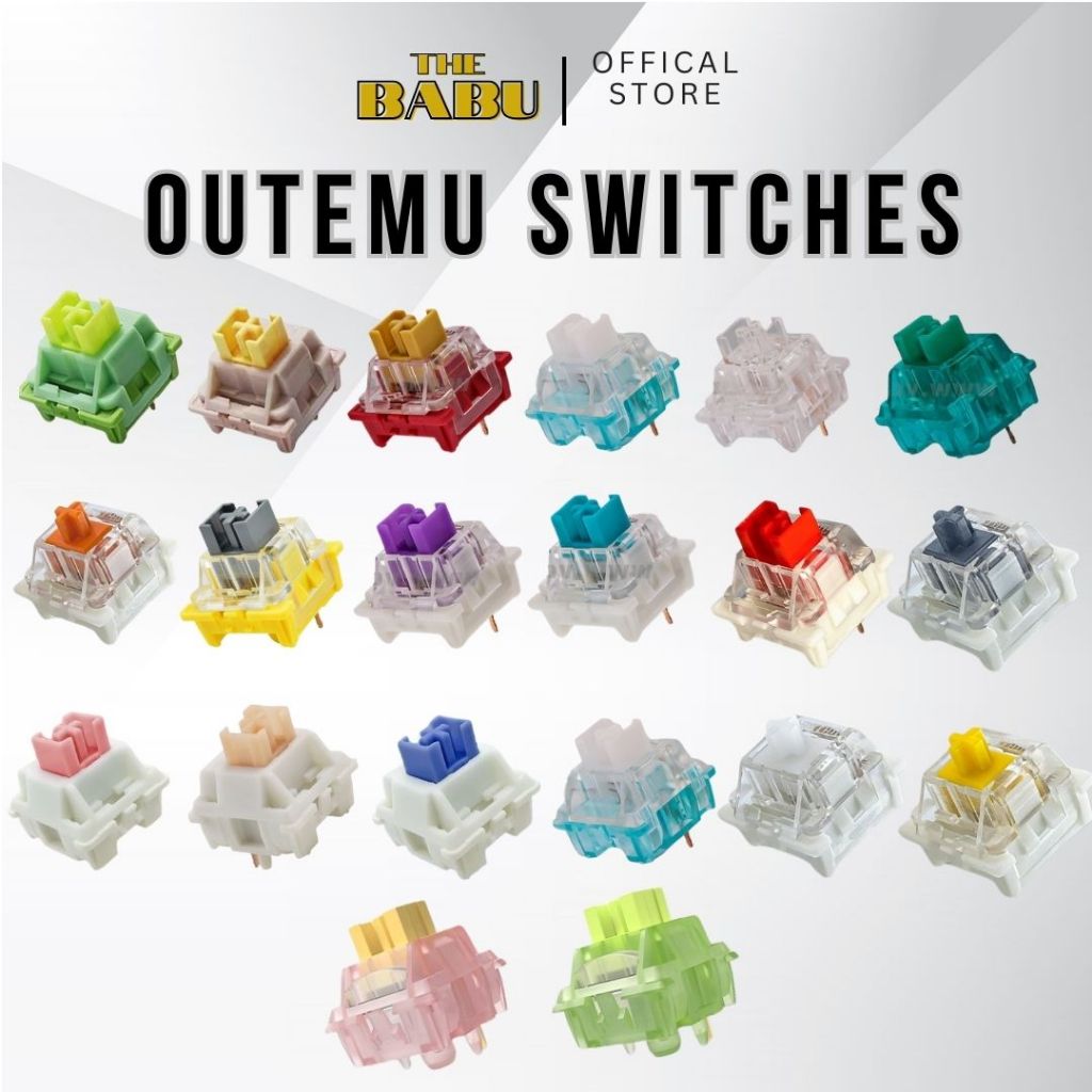 Switch Outemu Silent Lime Peach Crystal Gray White Yellow công tắc bàn phím Switch Silent yên ...