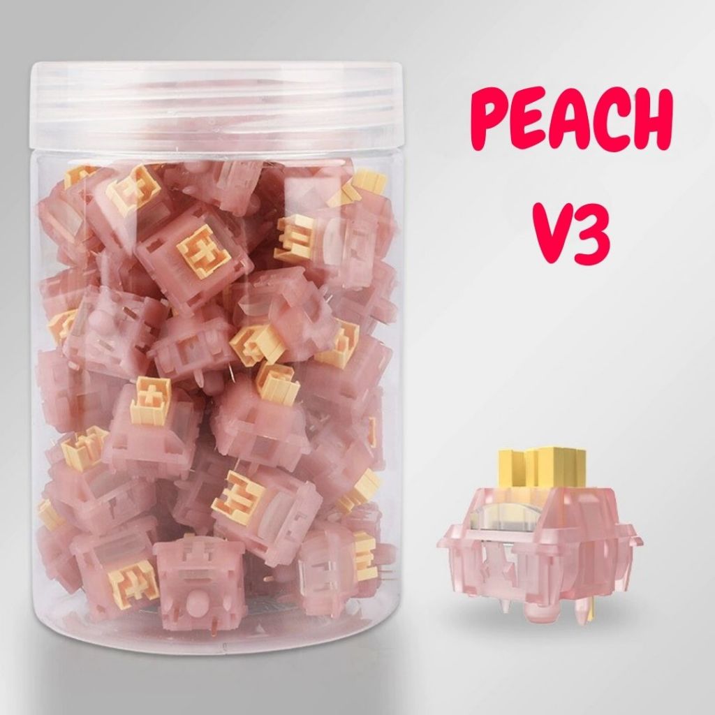 Switch Outemu Silent Lime Peach Crystal Gray White Yellow công tắc bàn phím Switch Silent yên ...