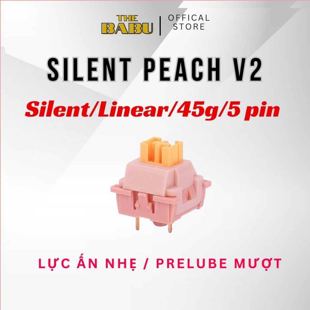 Switch Outemu Silent Lime Peach Crystal Gray White Yellow công tắc bàn phím Switch Silent yên ...
