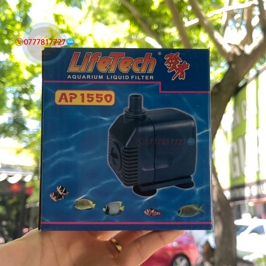 Máy Bơm Nước LIFETECH AP1550 (18W-1200L/H) Máy Bơm Bể Cá, Hệ Thuỷ Canh ...